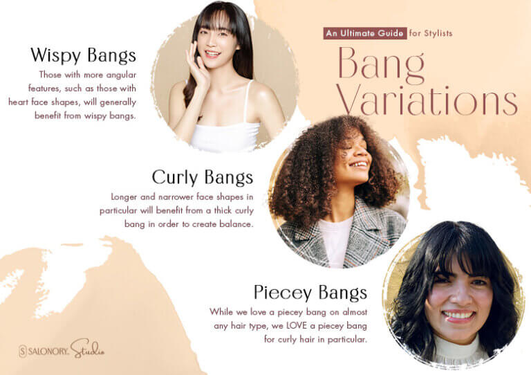 The Different Types of Bangs: An Ultimate Guide for Stylists - SALONORY ...