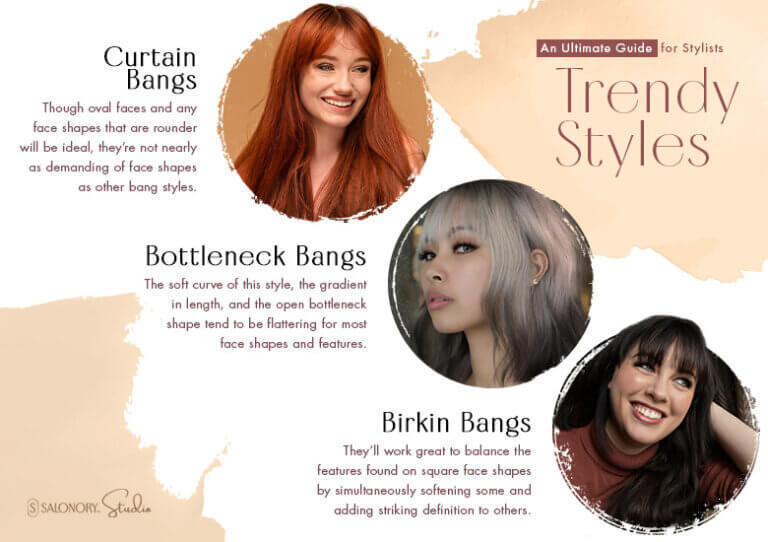 The Different Types of Bangs: An Ultimate Guide for Stylists - SALONORY ...
